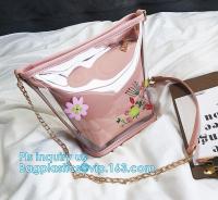 China shopping bag plastic bag sizes standard promotional shoulder bag waterproof, Tote Bag Fashion Pvc beach bag, tote, handy for sale