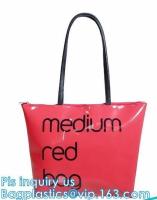 China summer laser shoulder bag fashion transparent PVC tote handbag with chain, Waterproof Transparent Shoulder Bag with Cosm for sale