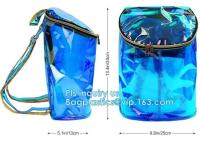 China promotional clear waterproof plastic cosmetic packaging handle zipper top pouch printed transparent pvc bag, Cosmetic Ba for sale