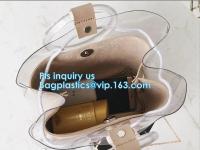 China EVA pvc lady packing handbag, Online shop china fashion transparent PVC ladies handbag, holographic handbag, Cosmetic Tr for sale