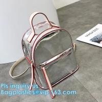 China vinyl backpack, Travel Bag Clear Unisex Transparent School Backpack, PVC Tarpaulin Dry Backpack, Customized Clear Childr for sale