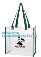 China beach bikini PVC tote handle plastic packaging bags, travel wash organizer bag handle zipper cosmetic bags, cosmetic bag for sale