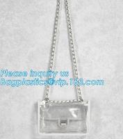 China Promotional  Biodegradable Shopping Bags Plastic Heat Seal Sewing Zipper Makeup for sale