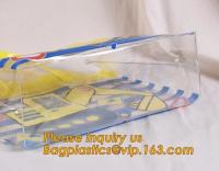 China Frosted Frosty Handle Carry Gift Package Biodegradable Shopping Bags Recycled Square Bottom Transparent Pvc for sale
