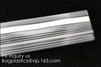 China Eco-Friendly large plastic bag horizontal flat zipper for sale, horizontal pvc zipper, pvc transparent flat zipper for sale