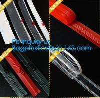 China Easy tear transparent plastic PE food bag zipper, Plastic Colored Double Line zipper, PE zipper for zipper bag with zipp for sale
