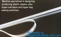China multi colored transparent plastic easy tear zipper, closure pe bag clear press lok zipper, reclosable press zipper for sale