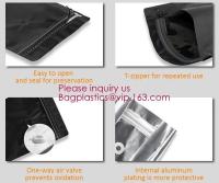 China Online Product 135*265*75MM Stand Up Zipper Pouch Aluminum Foil Square Bottom Coffee Bags With Valve/ bagplastics bageas for sale