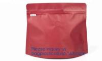 China Biodegradable Foil Square Bottom Gusseted Bag, Flat Bottom Gusset Coffee Bag with Degassing Valve,gusset packaging bag f for sale