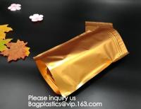 China Stand Up Resealable Pouch Vacuum Metalized Nylon Retort Frozen Food With Tear Notch for sale