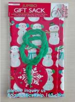 China Giant Christmas Gift Treat Sacks Jumbo Plastic Toys Bags,Sacks Jumbo Plastic Toys Bags,Large Toy Gift Sacks Merry Xmas S for sale