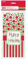 China Plastic Food Gift Box Packaging Birthday Party Gift Sack , Christmas Gift Treat Sacks for sale