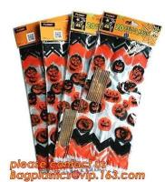 China Halloween CPP plastic Cello Treat Bag with black twist ties,Pumpkin Bag Kids Candy Bag For Children Handhold bag Festiva for sale