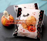 China Christmas Candy Cookie Bags Cute Santa Deer Elk Design Christmas Biscuits Packaging OPP Baking Bags,Candy Snack Party Fa for sale