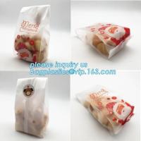 China Christmas Candy Cookie Bags Cute SanHalloween Decoration Plastic Cookie Packaging Bag Self Adhesive Biscuit Bag 10*10cm, for sale