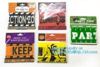 China Halloween Birthday Party theme warning caution PE tapes for event decoration,Halloween Caution Tapes,Halloween Warning T for sale