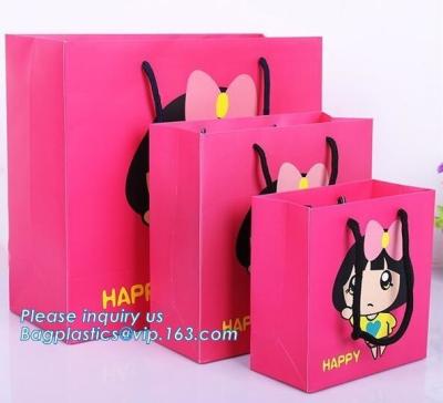 China Fashion Custom Printing Luxury Gift Shopping Carrier Paper Bag With Your Own Logo Print,strong twisted handle black leat for sale