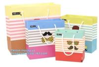 China Handmade good packaging luxury carrier shipping craft paper bag,Matt Lamination Luxury Paper Carrier Shopping Bag with L for sale