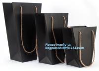 China Flower Carrier Bag Customized Pot Plants Kraft Paper Bag With Handle Stamping Logo for sale