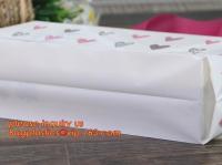 China Custom Gravure Printing With Your Own Logo Plastic Shopping Bag Material LDPE/HDPE Custom Carrying Soft Loop Handle Bags for sale