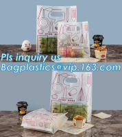 China Custom logo HDPE/LDPE Die Cut Patch Handle Custom Plastic Merchandise Retail Bags,100% oxo biodegradable printed die cut for sale