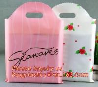 China Retail Shopping Bags For Goodie Bags, Party, Stores, Boutique, Clothes, Reusable Plastic Bags With Soft Loop Handle for sale
