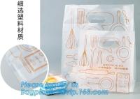 China Meal Prep bags, fast food bags, food delivery bags, carry carrier bags, bakery bags, die cut handle bags,pizza bags, pac for sale