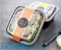 China 3 compartment durable plastic food meal prep bento box,modern style food grade plastic fresh box/bento box/lunch box pac for sale