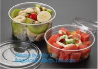 China 1000ML salad disposable plastic food container soup bowl noodle bowl,Food Grade Custom Transparent Disposable Plastic Fa for sale