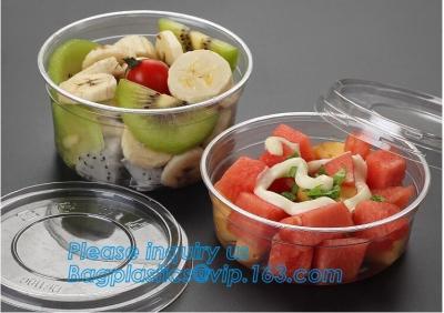 China 1000ML salad disposable plastic food container soup bowl noodle bowl,Food Grade Custom Transparent Disposable Plastic Fa for sale