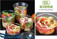 China 1000ML salad disposable plastic food container soup bowl noodle bowl,Food Grade Custom Transparent Disposable Plastic Fa for sale