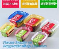 China Glass Fresh Keeping Box Round Vacuum Food Container with Press & Push Lid,Fresh Preservation Vacuum Glass Container Food for sale