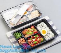 China Fast food delivFood Grade Flat Collapsible Kids Plastic Foldable Silicone Plastic Food Storage Container Bento Lunch Box for sale