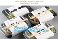China Disposable PP plastic food container 3 compartment containers / bento box / meal prep containers,food containers square for sale