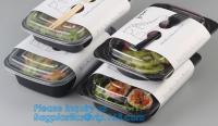 China Plastic food container lunch box 2 compartment, bento lunch box container,Airtight Microwave Safe crisper box fast food for sale