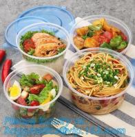 China 550ml Microwavable Plastic Disposable Food Packaging Container Rice Bowls For Food,Pp Round disposable cheap high qualit for sale