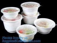China Pp Round disposable cheap high quality plastic bowl with lid,disposable package PP new plastic salad food bowl with seal for sale