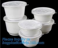 China Pp Round disposable cheap high quality plastic bowl with lid,disposable package PP new plastic salad food bowl with seal for sale