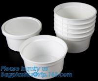 China Pp Round disposable cheap high quality plastic bowl with lid,disposable package PP new plastic salad food bowl with seal for sale