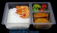 China transparent pp bento box,lunch box plastic disposable compartment food containers,food,lunch,BBQ,noodles,salad,corn kern for sale