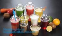 China 600ml PET plastic cup with lid for juice,Food grade 12oz 375ml cold drink transparent biodegradebale PET disposable plas for sale