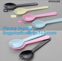 China Eco friendly reusable dinner bamboo cutlery set for Travelling,Cartoon Handle Cutlery Set for Kids Tableware bagplastics for sale
