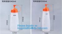 China Food grade LDPE soft squeeze chili hot tomato sauce ketchup plastic bottles,16oz Food Grade Plastic Squeeze Sauce Bottle for sale