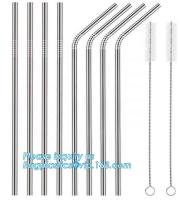 China Reusable Stainless Steel Drink Straw,Reusable Drinking Straw 304 Stainless Steel Metal Straws,Stainless Steel Metal Drin for sale