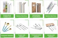 China Stainless steel rainbow colored metal straws for drinking,FDA Approved Folding Drinking Metal Stainless Steel Collapsibl for sale