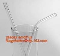 China FDA Glass Drinking Straw,Amazon top seller reusable clear glass straws and colored straw glass,Borosilicate Bent Color G for sale