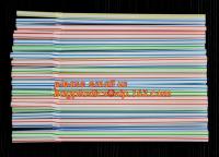 China PP plastic red and white stripe straight drinking straw,manufacturer wholesale cheap custom disposable clear PP plastic for sale