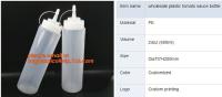 China FDA Food Grade 8oz Empty Custom LDPE Plastic Ketchup Squeeze Bottle with Scale for Syrup, Sauce, Ketchup, BBQ Sauce, Con for sale