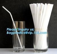 China Custom PLA drinking straws Recycled Biodegradable drinking straws,Biodegradable Cornstarch Drinking Pla Straw 5*207mm Wi for sale