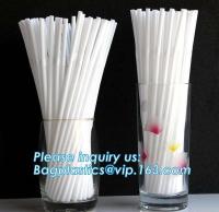 China Custom PLA drinking straws Recycled Biodegradable drinking straws,Biodegradable Cornstarch Drinking Pla Straw 5*207mm Wi for sale